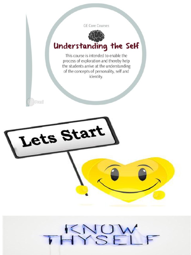 Understanding The Self | Download Free PDF | Self | Identity (Social ...