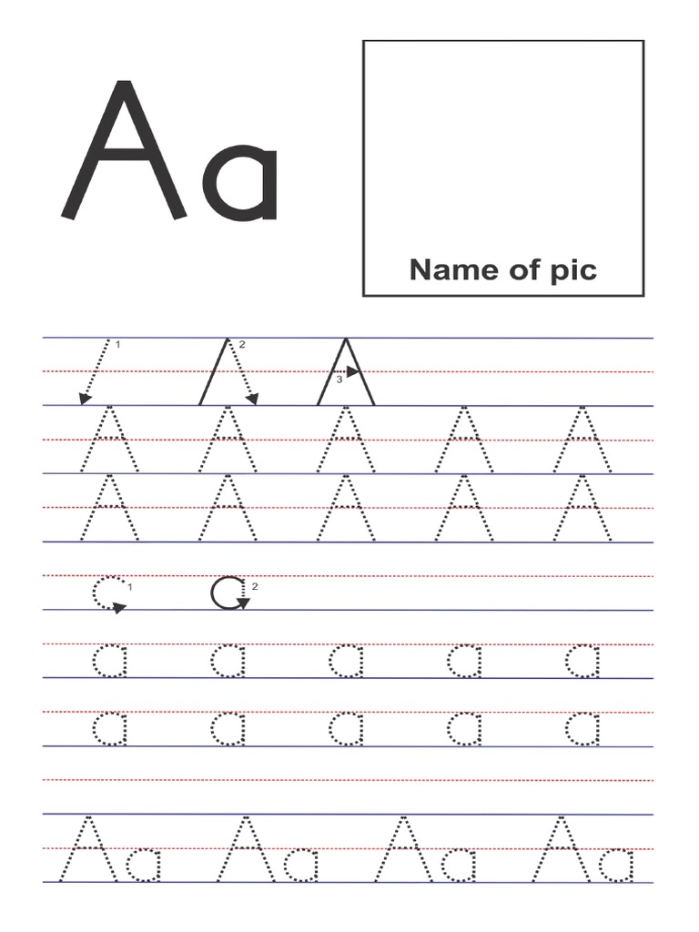 Alphabet Tracing | PDF