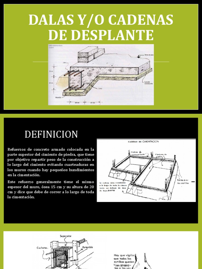 Dala de Desplante: Definición y Proceso | PDF | Hormigón | Materiales