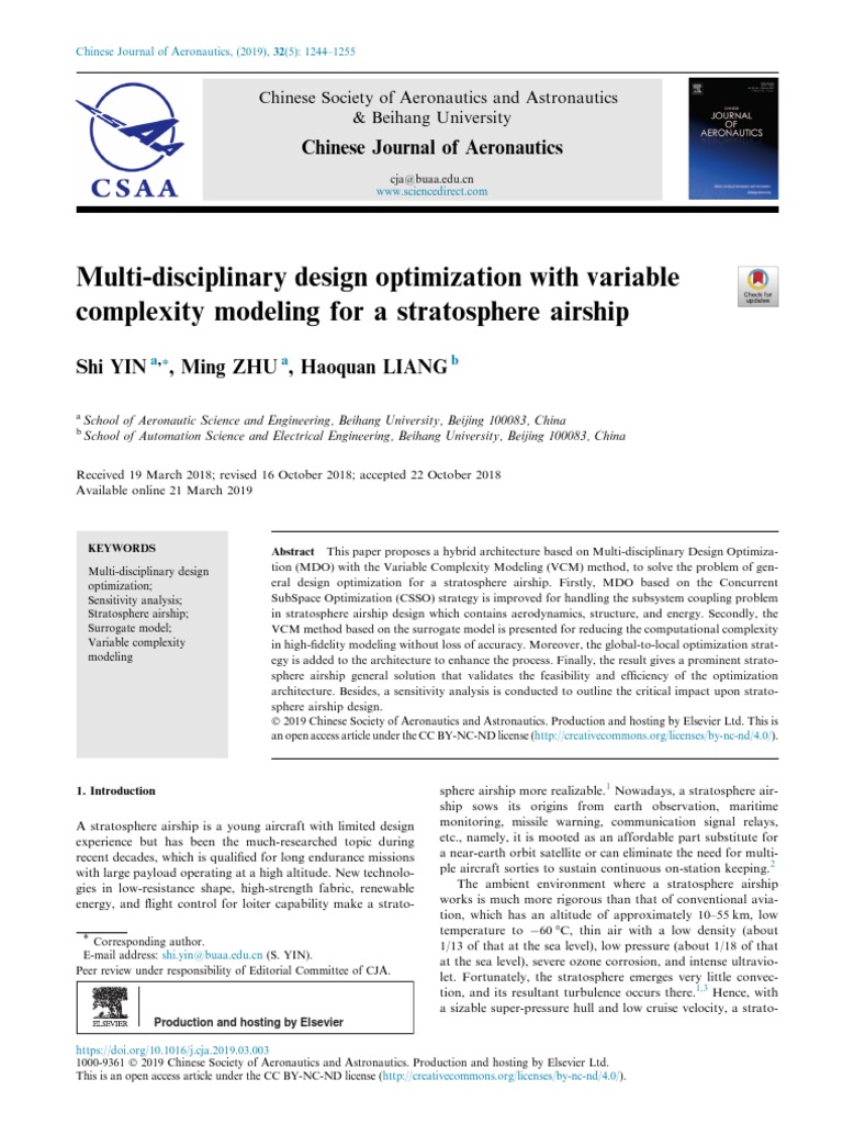 Yin 2019 | PDF | Sensitivity Analysis