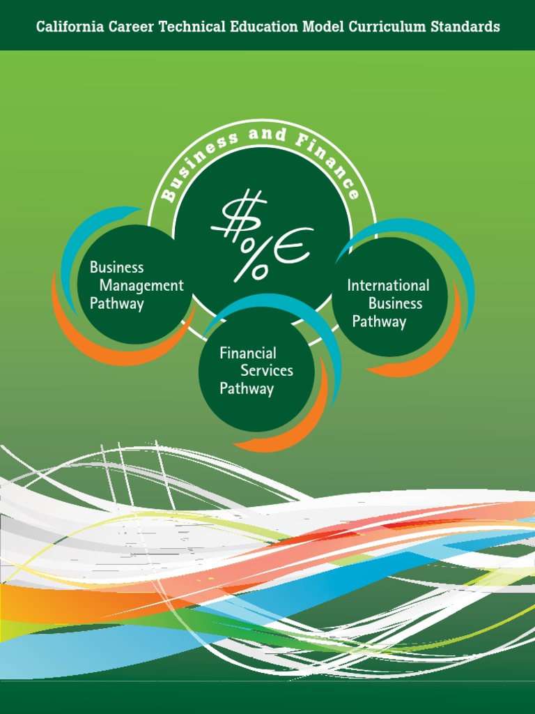 CA CTE Standards - Business & Finance | PDF | Accounting | Entrepreneurship