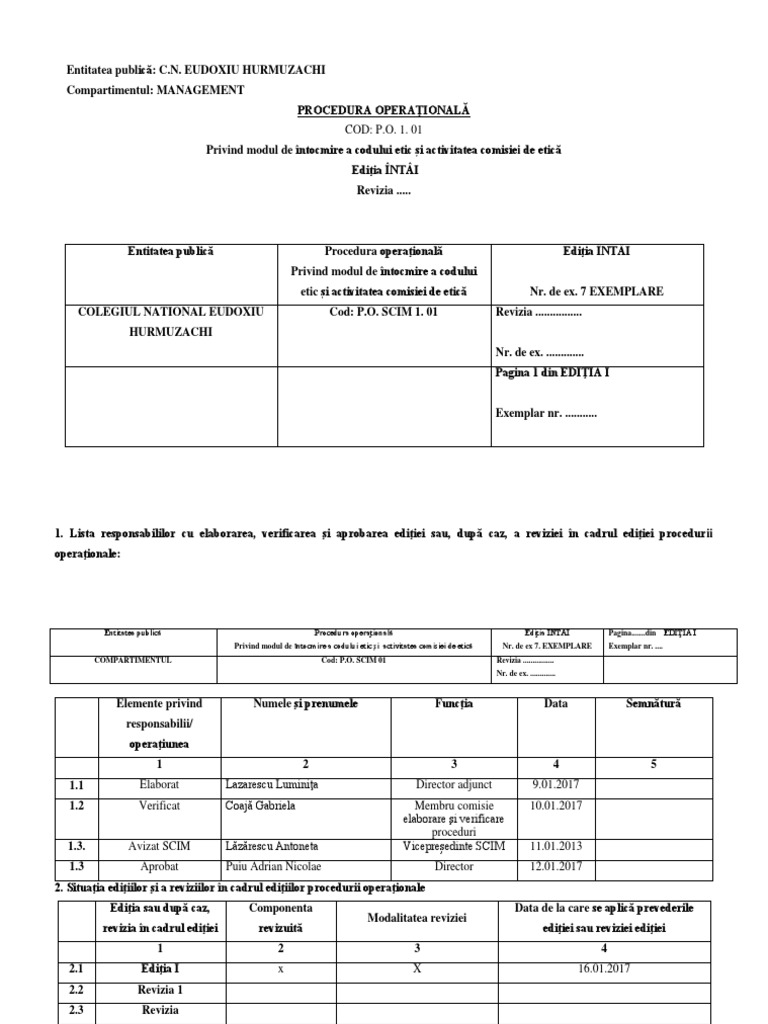 01 PO Cod Etic | PDF