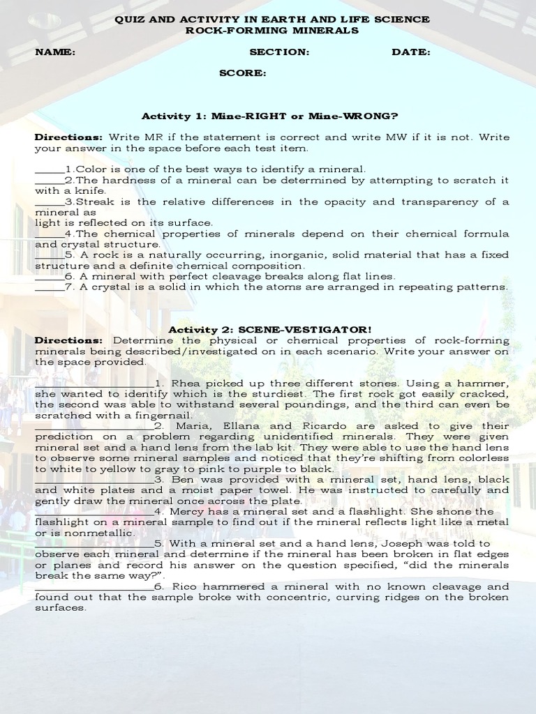 Additional Reading Material | PDF | Minerals | Chemical Substances