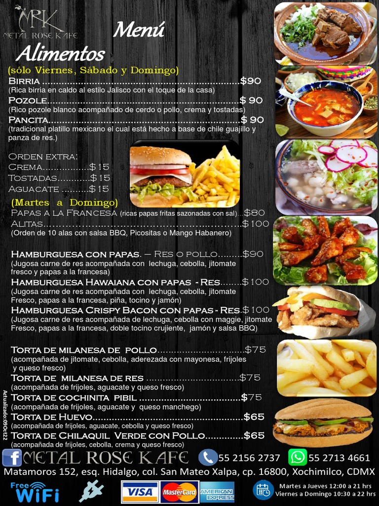 Menu MRK-04Dic20 | PDF | Cocina norteamericana | Cocinando