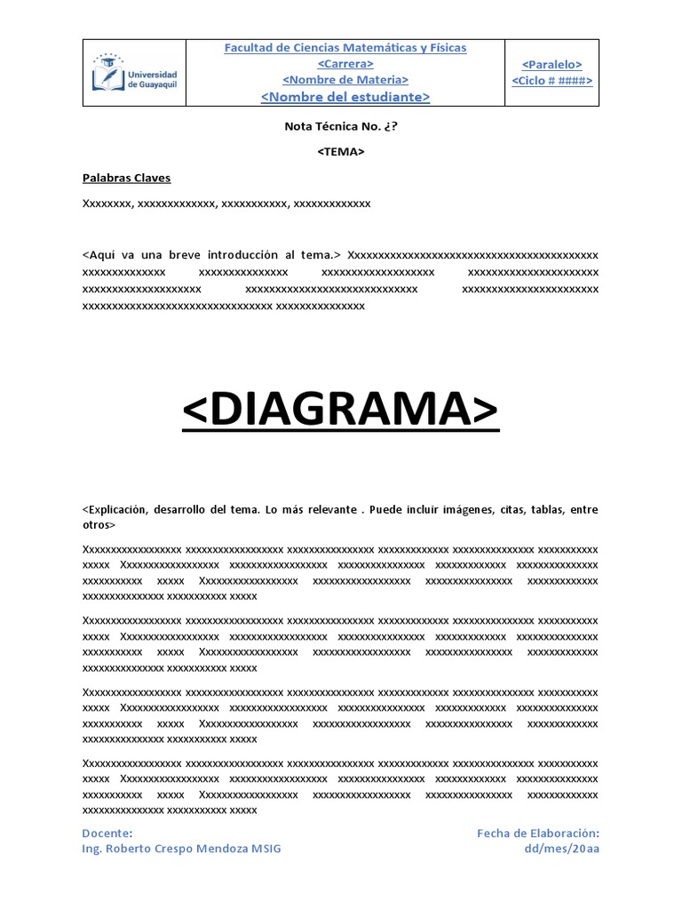 Formato Nota Tecnica | PDF | Science
