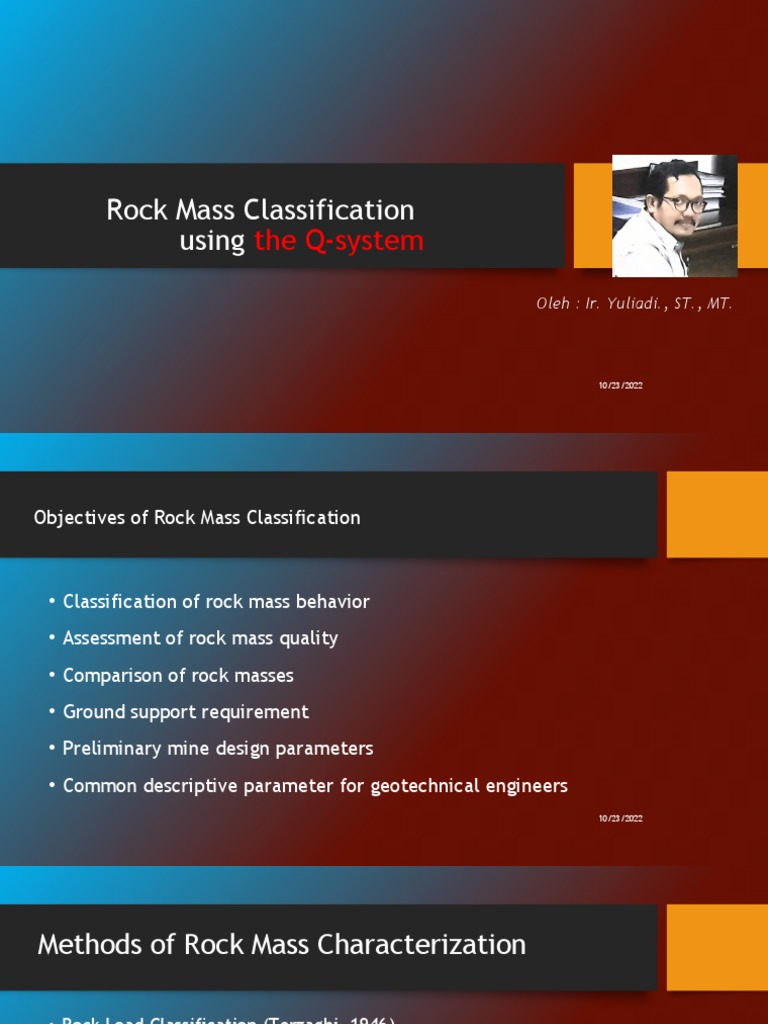 Rock Mass Classification - Qsystem | PDF