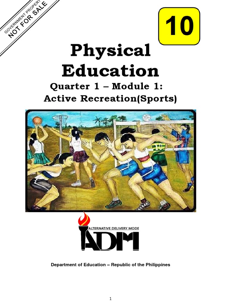 Week 3 Mapeh 10 Bookletfinal | PDF | Health Care | Table Tennis