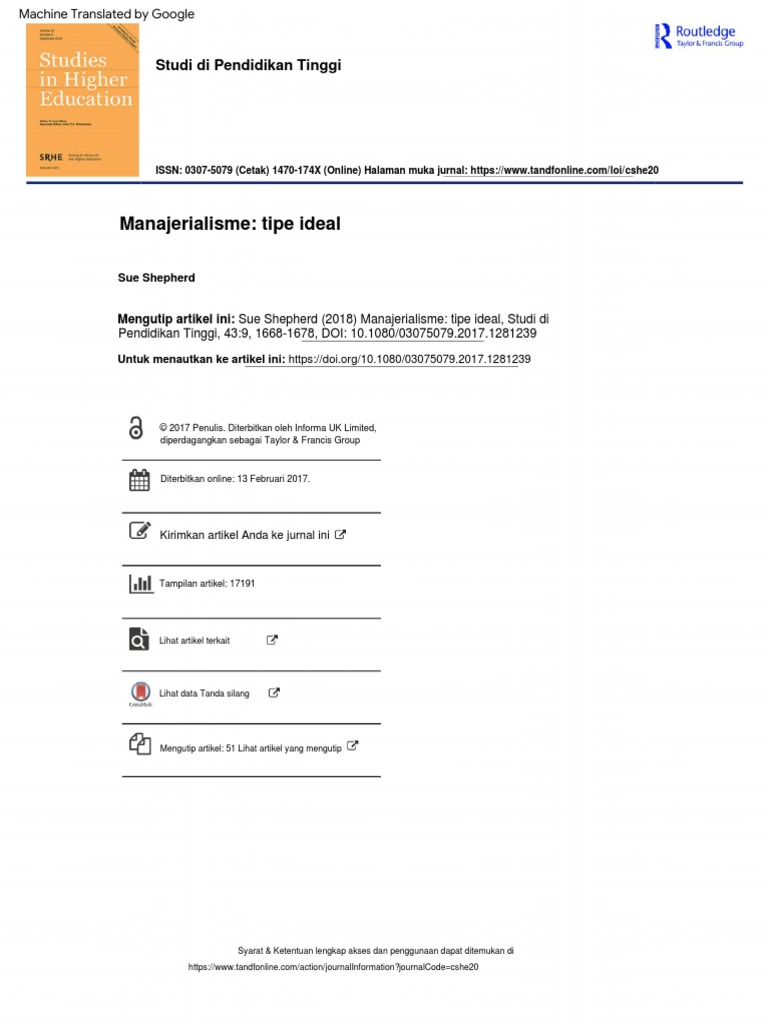 Managerialism An Ideal Type | PDF