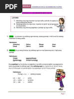 Mga Sagot Sa Salitang Maylapi 1 | PDF