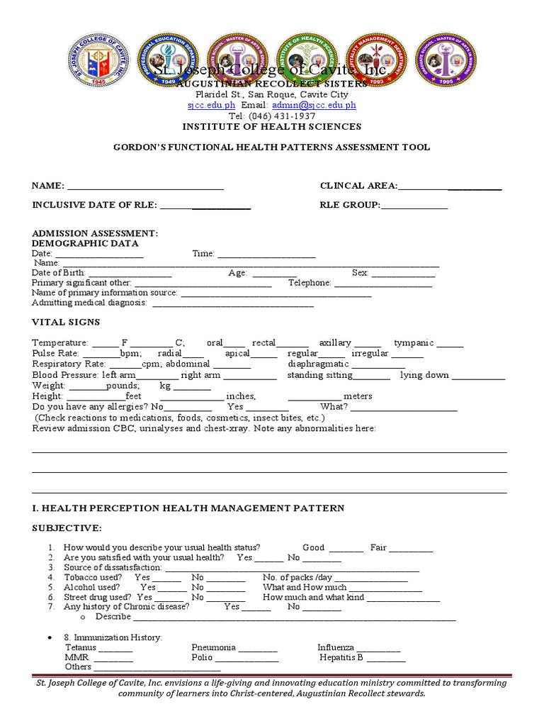 Health Assessment Tool for Nursing Students | PDF | Sleep | Perception