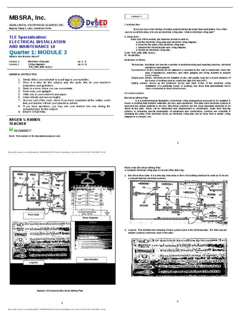 Grade 10 Eim Module 3 | PDF | Ac Power Plugs And Sockets | Electrical ...