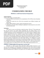 Understanding The Self: Module 1 Contents/ Lessons | PDF | Id | Soul
