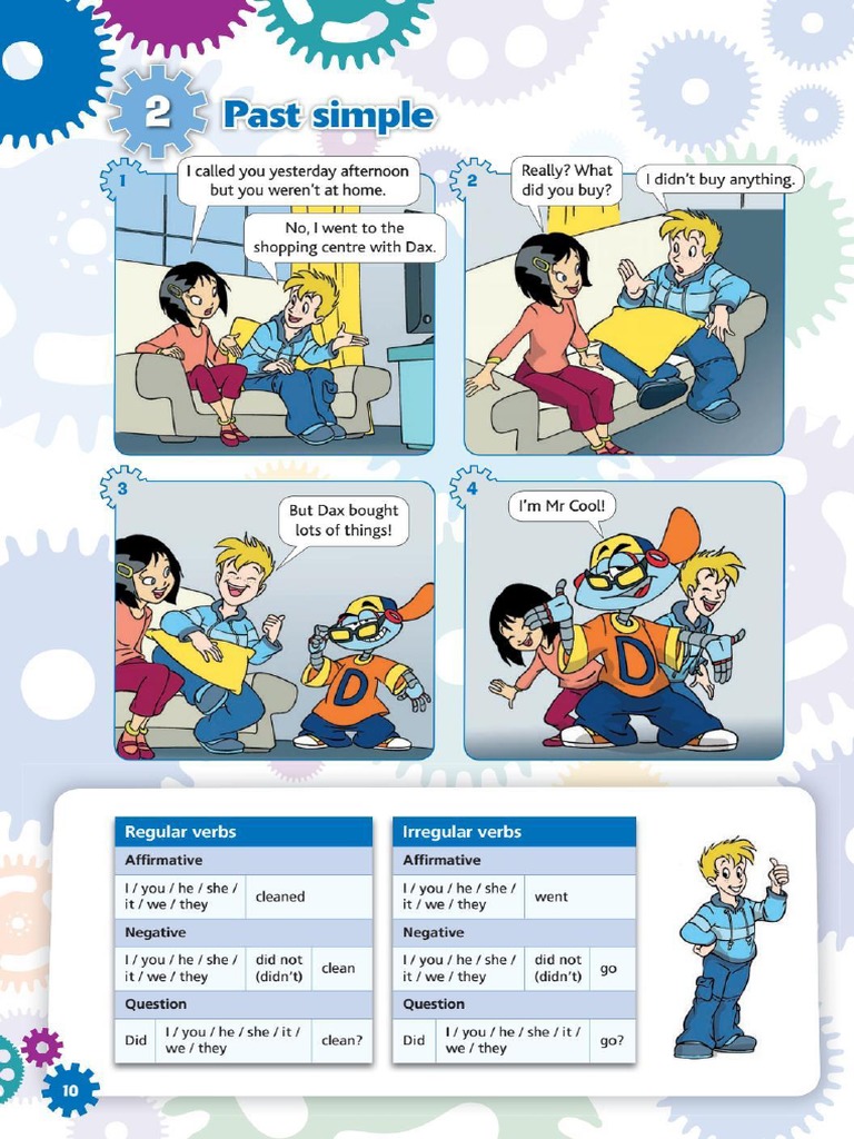 Past Simple. 10-12 Grammar Genius 2 | PDF