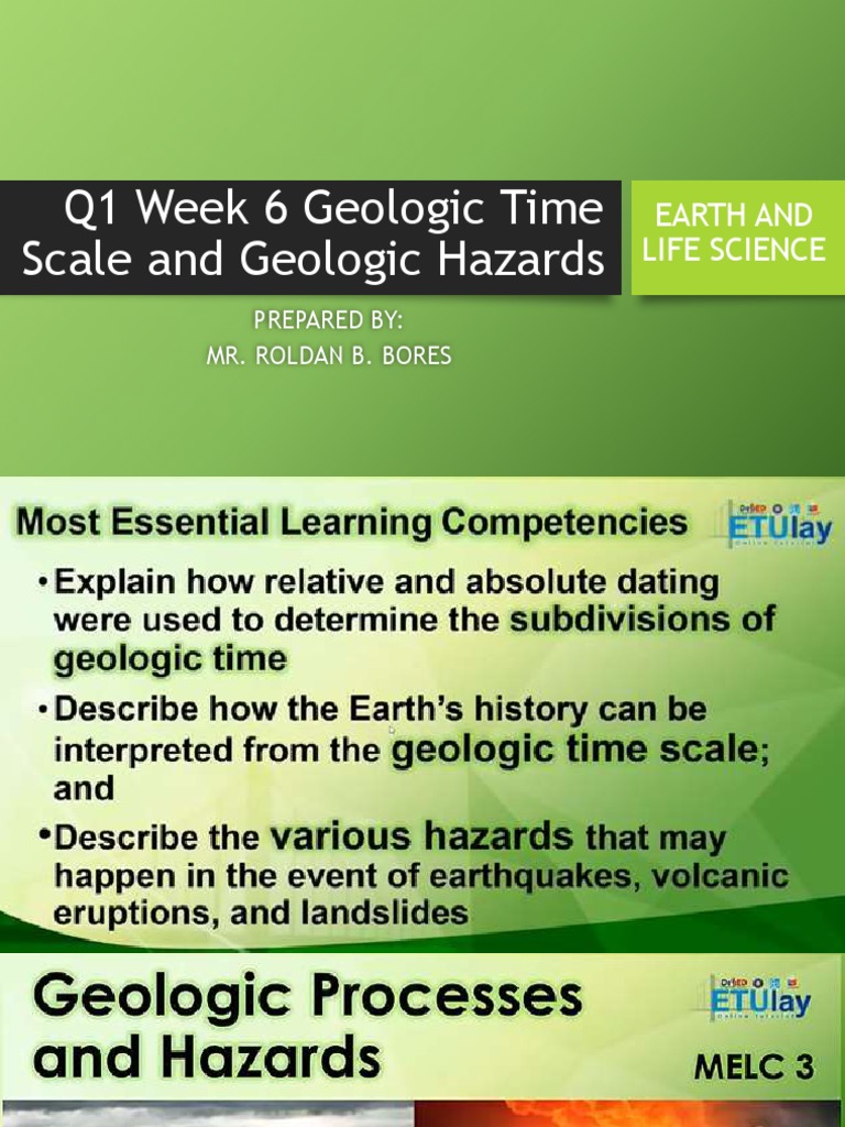 ELS Q1 Week 6 Geologic Hazards | PDF
