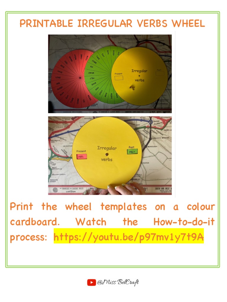 PRINT IRREGULAR VERBS WHEEL CHART | PDF | Syntax | Linguistics