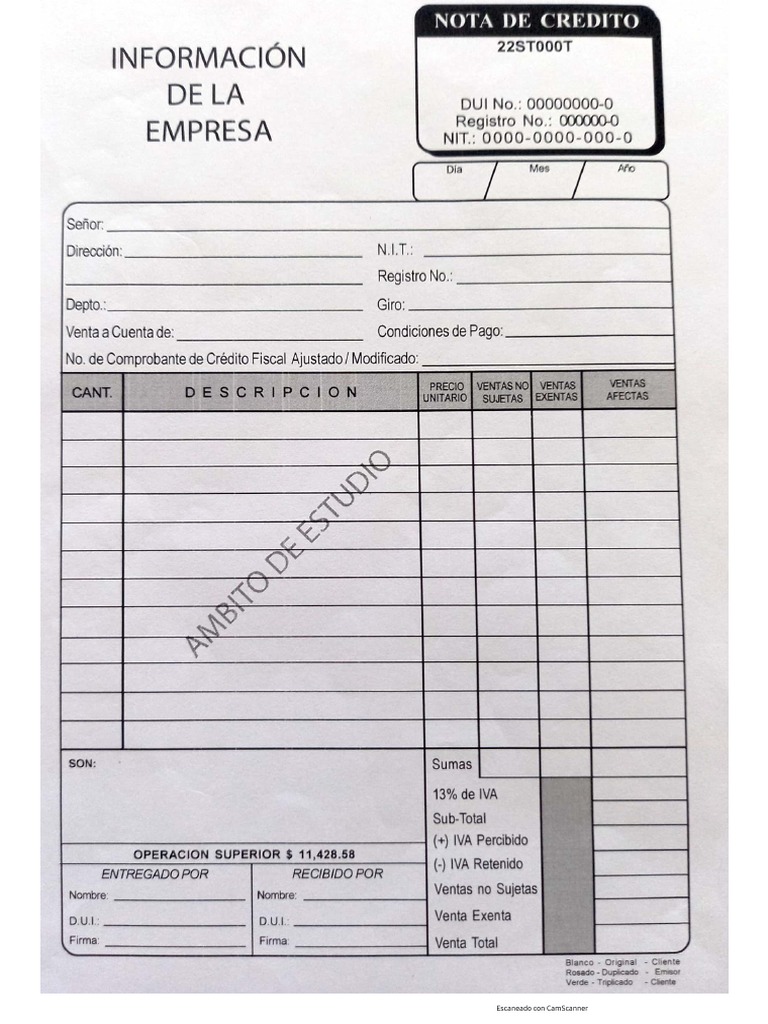 Nota de Credito | PDF