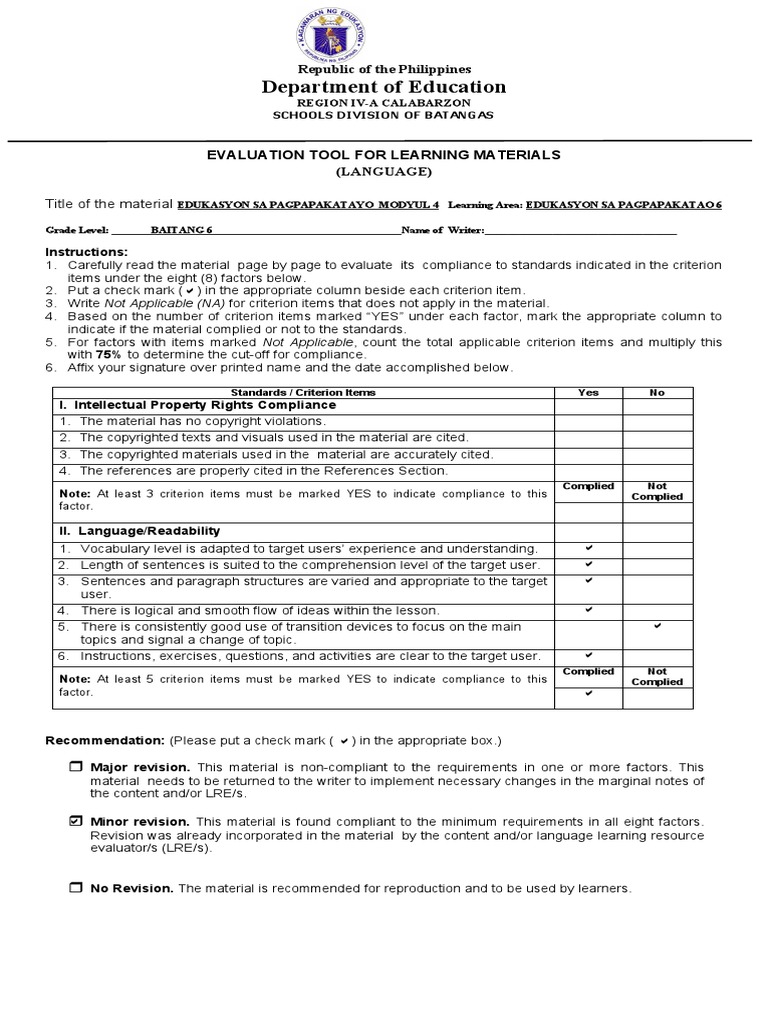 Portugal Language Evaluation Tool Pdf Behavior Modification Linguistics 