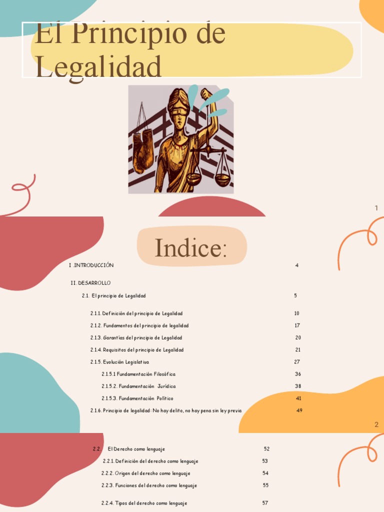 Principio de Legalidad y Vinculación Del Juez A La Ley | PDF | Derecho ...