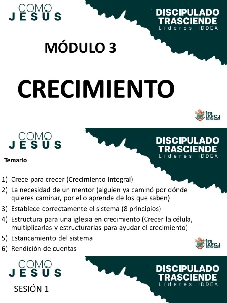 Sesión 1 Crece para Crecer | PDF