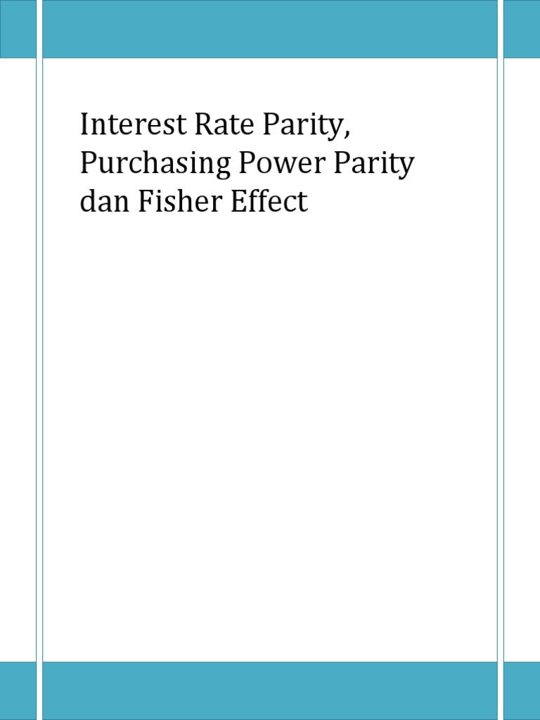 Temu 8 MKI IRP PPP Fisher Effecet | PDF