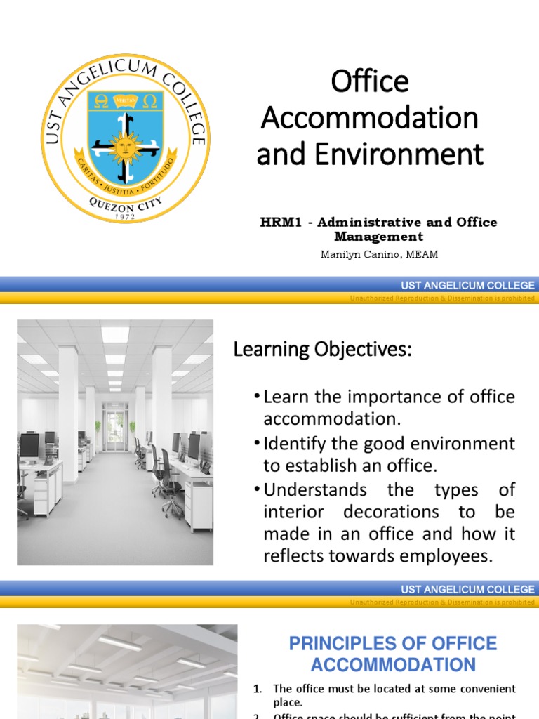 HRM1 - Office Accommodation and Environment (W5-6) | PDF | Lighting ...