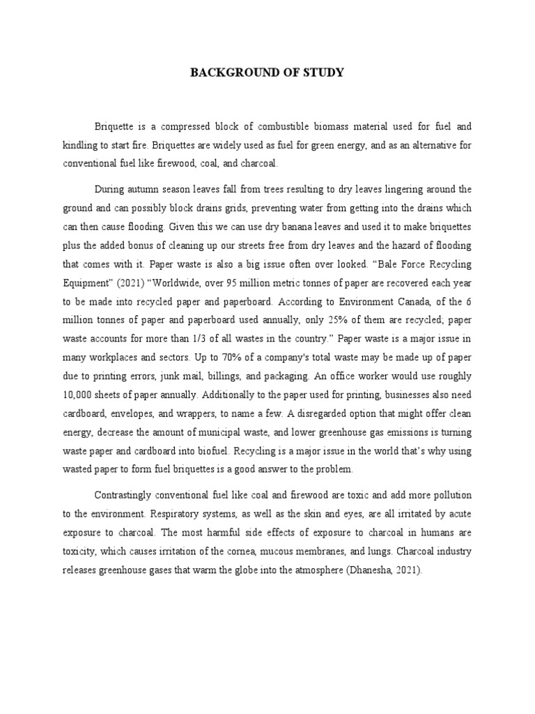 PR2 TITLE 1 Background of The Study Statement of The Hypothesis | PDF ...