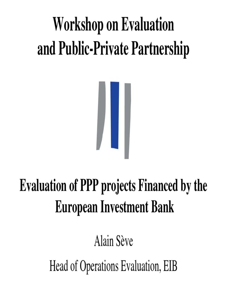 Workshop On Evaluation and Public-Private Partnership | PDF | Public–Private Partnership | Economies