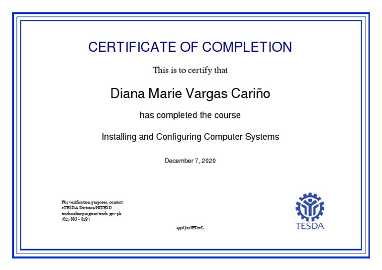 Install and Configure - Certificate of Completion | PDF