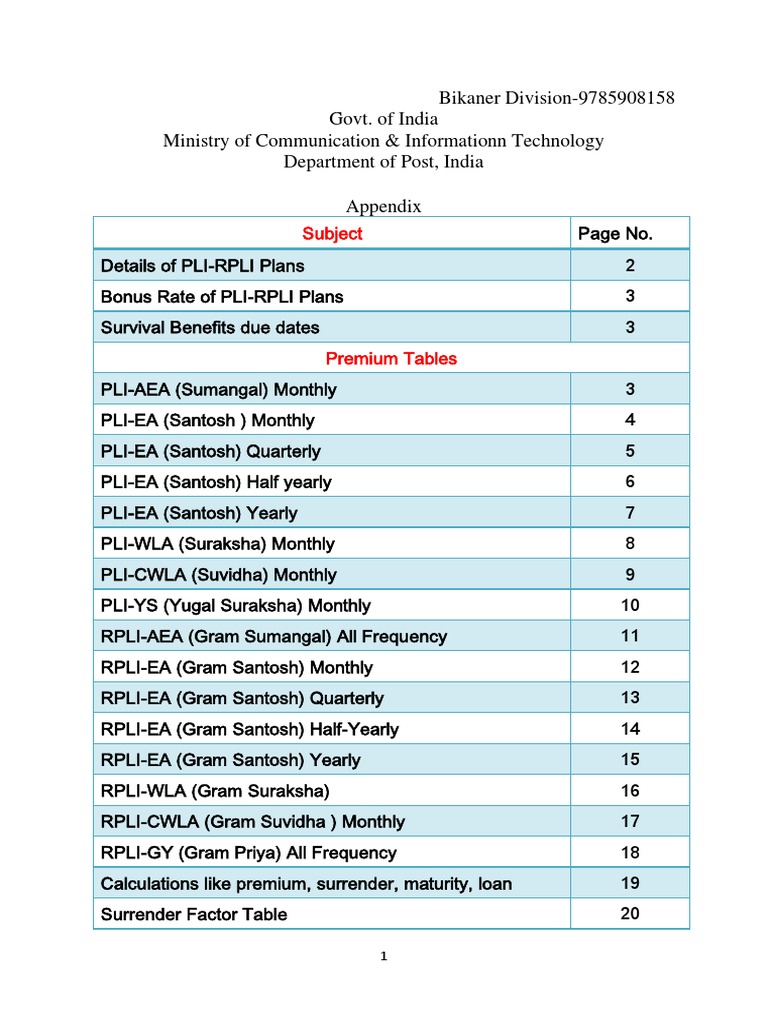Do Pli Tables | PDF
