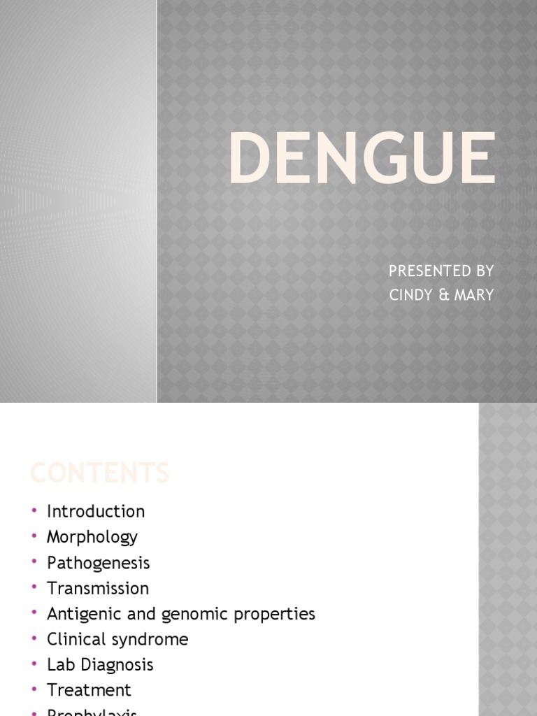 DENGUE | PDF | Virus | Serology