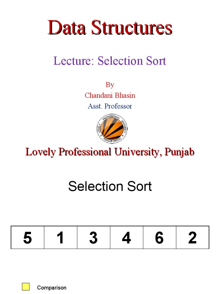 SelectionSort | PDF | Discrete Mathematics | Applied Mathematics