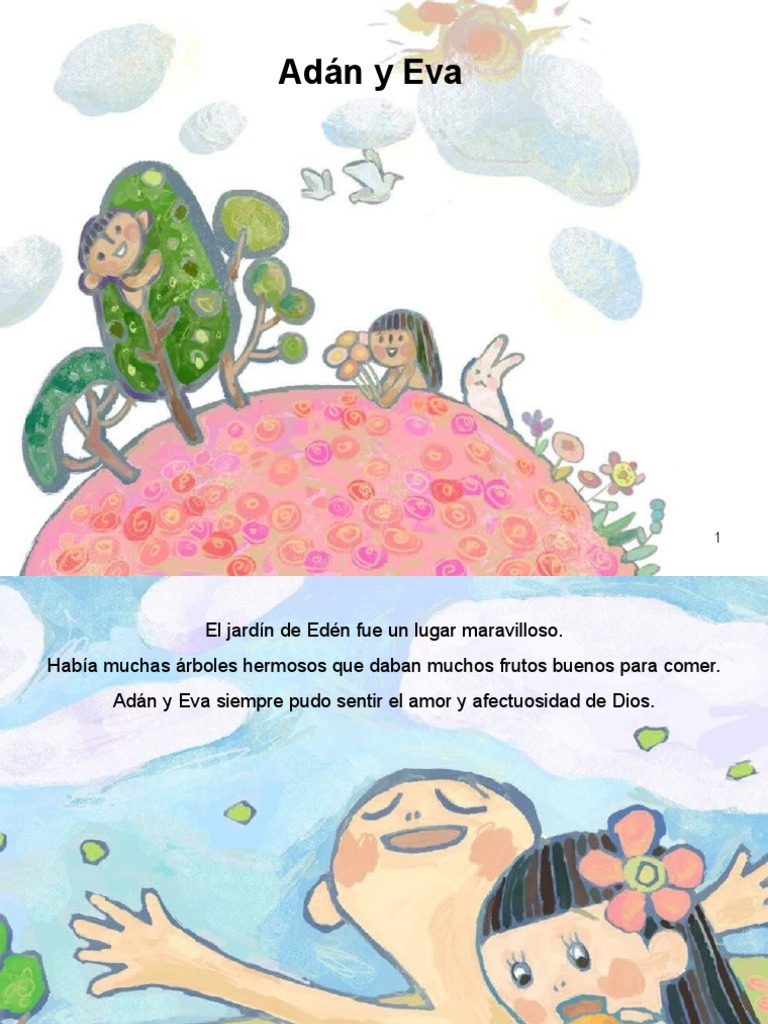 Biblia para Niños - Adán y Eva | PDF | Víspera | Adán y Eva