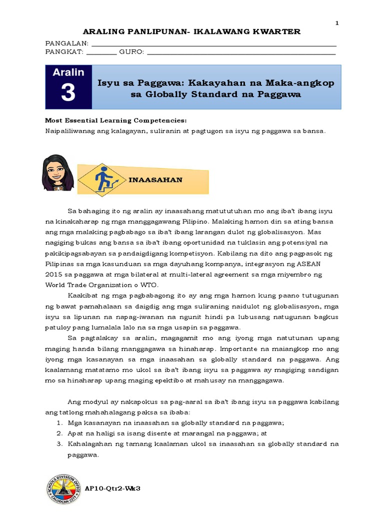 AP 10 Q2 Week 3 | PDF