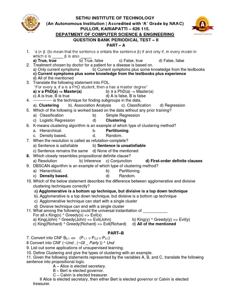 PT2 Question Bank | PDF