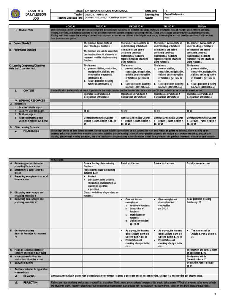 Module 3 GENMATH DLL WEEK 5 | PDF | Learning | Teaching Method