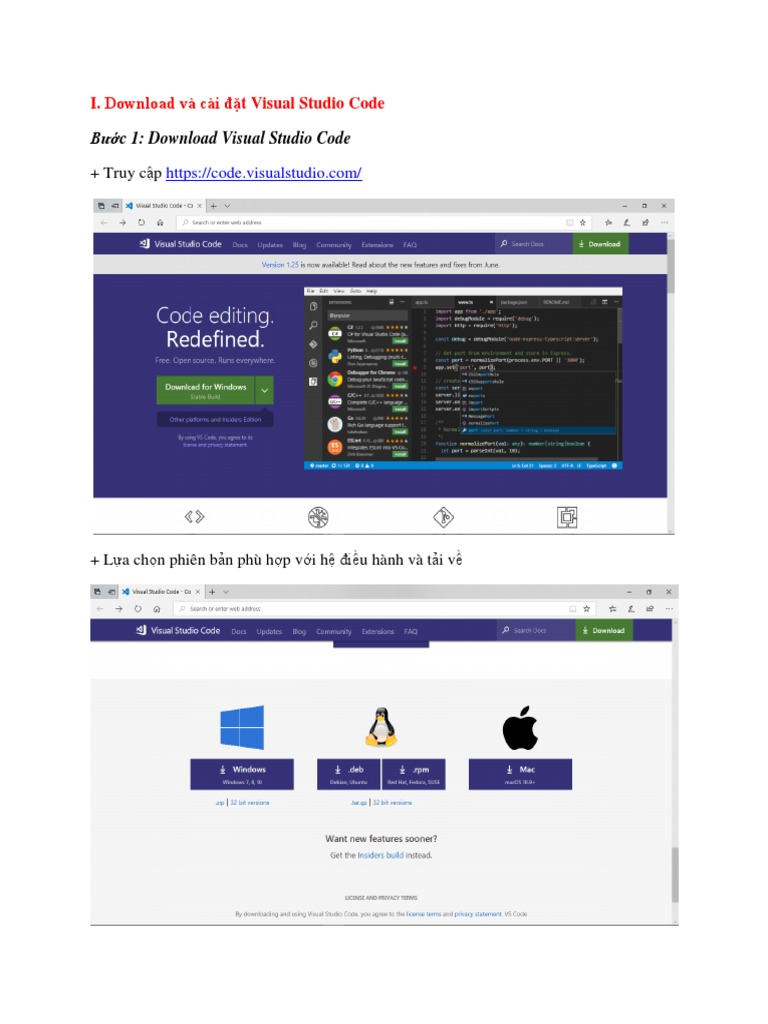 HuongDanSuDung VisualStudioCode | PDF