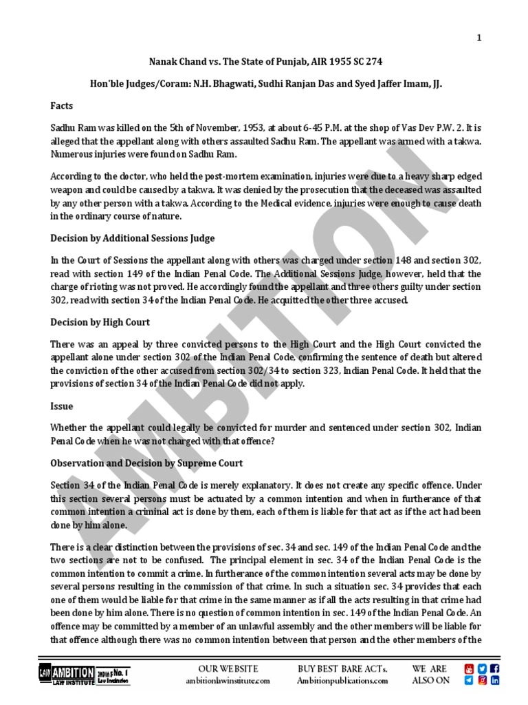 Nanak Chand Vs | PDF | Crimes | Crime & Violence