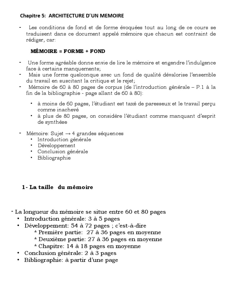 Le Memoire | PDF | Document | Science