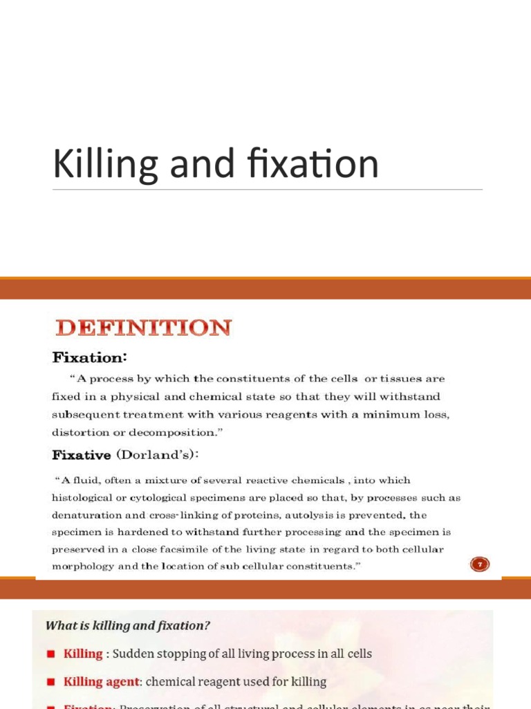 Killing and Fixing of Plant Specimens | PDF | Fixation (Histology ...