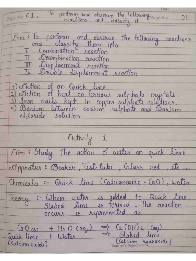 Chem. Practicals | PDF
