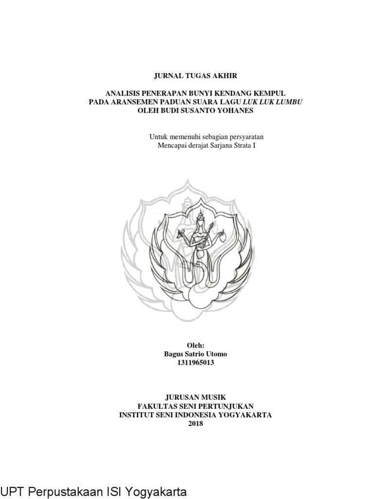 JURNAL - Bagus Satrio Utomo | PDF