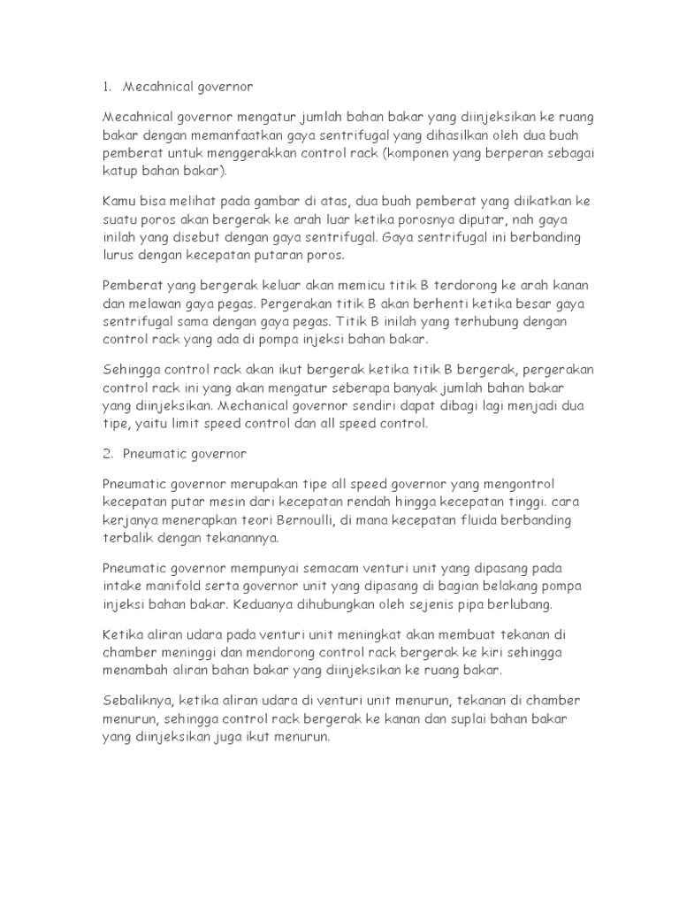 Macam2 Governor | PDF