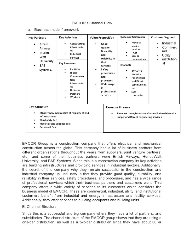 EMCOR's Channel Flow | PDF | Infrastructure | Reliability Engineering