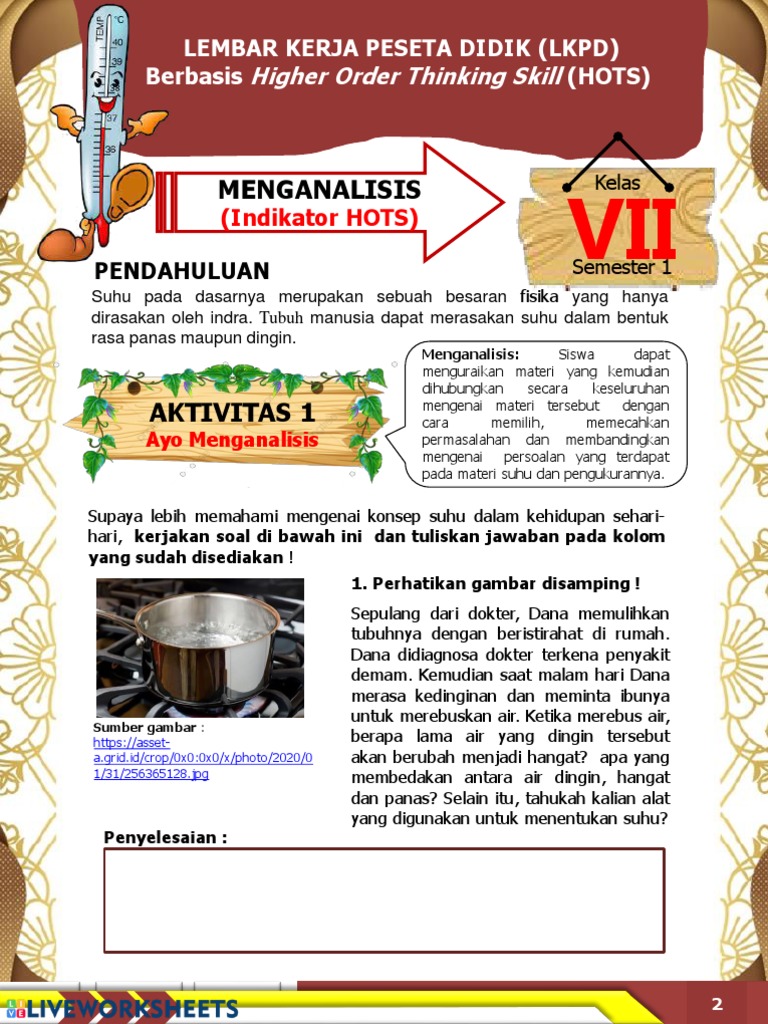 Lkpd Suhu Kelas 7 Pdf