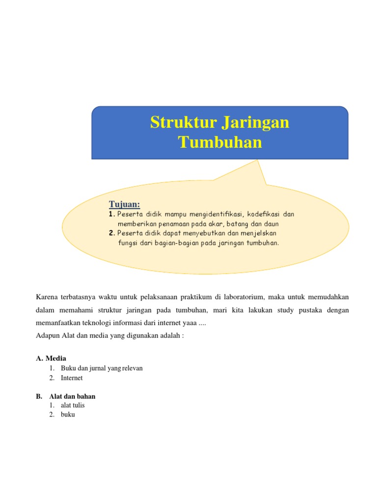 Struktur Tumbuhan 2 | PDF