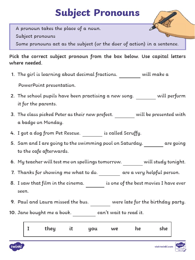 Ni L 1638651169 Object and Subject Pronouns - Ver - 1 | PDF | Grammar ...