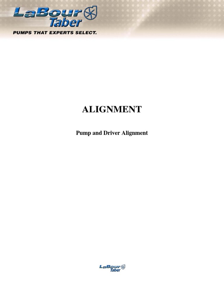 Alignment - Pump and Driver | PDF