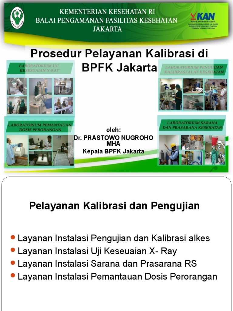 Prosedur Pelayanan Kalibrasi BPFK Jakarta | PDF
