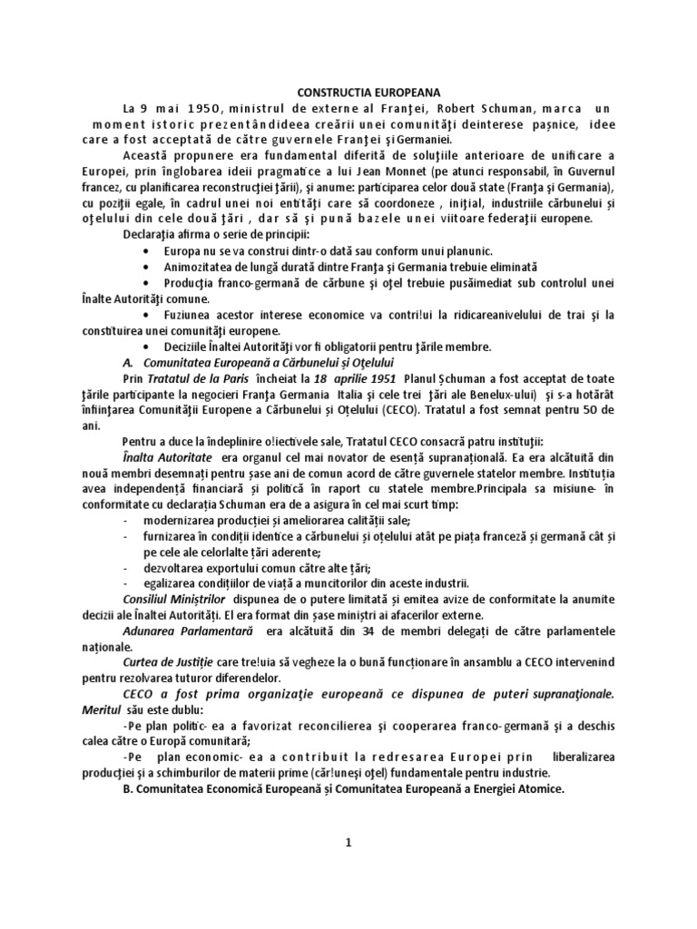 Constructia Europeana | PDF