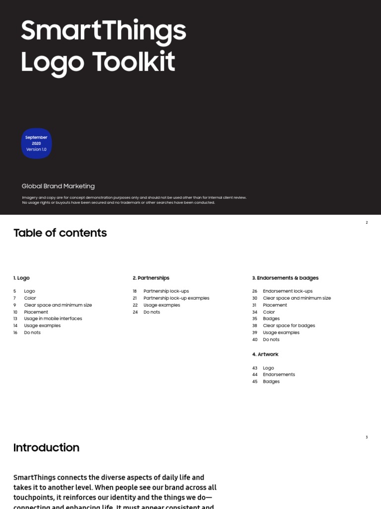 SmartThings Logo Toolkit Final | PDF | Page Layout | Logos